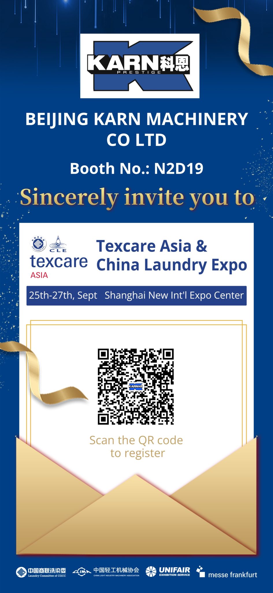 Visitor registration in advance -2023 Texcare Asia & China Laundry Expo - Karnmach